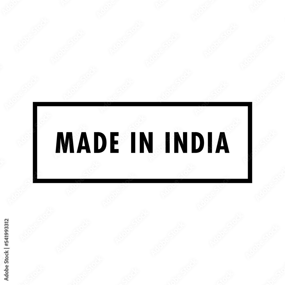 made in India, symbol, label, template Stock Vector | Adobe Stock