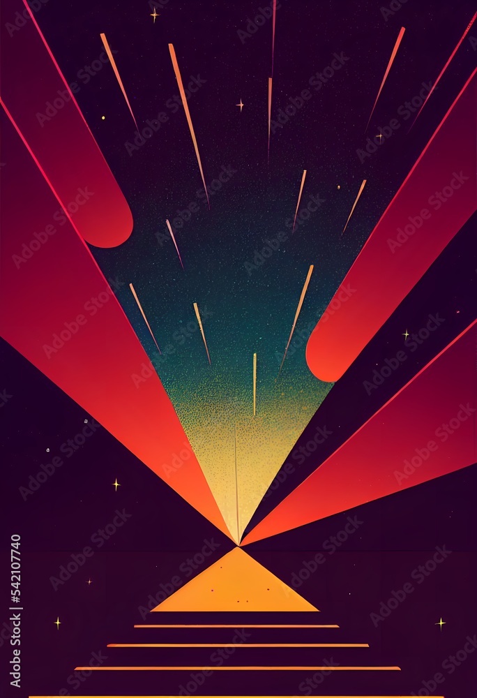 Abstract colorful pop art background, poster for movie Stock ...