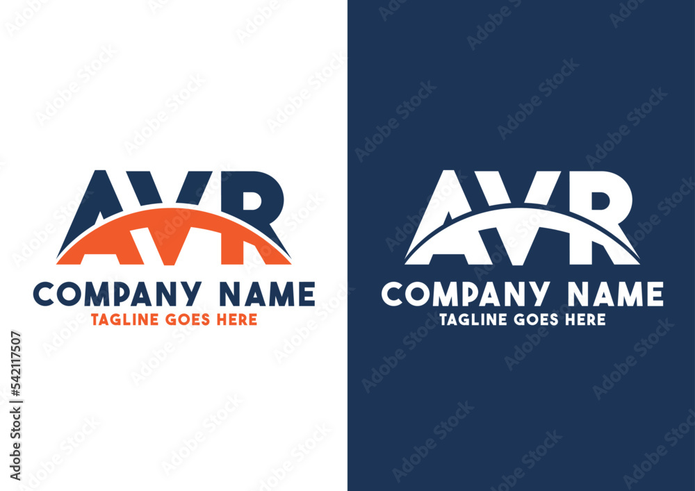 Letter AVR logo design vector template, AVR logo Stock Vector | Adobe Stock