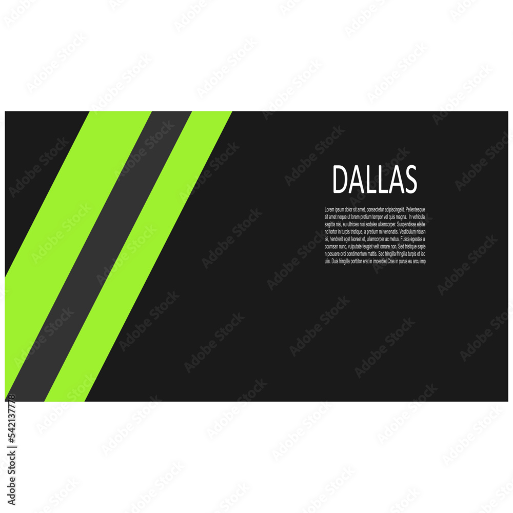 Dallas Stars ice hockey team uniform colors. Template for presentation ...