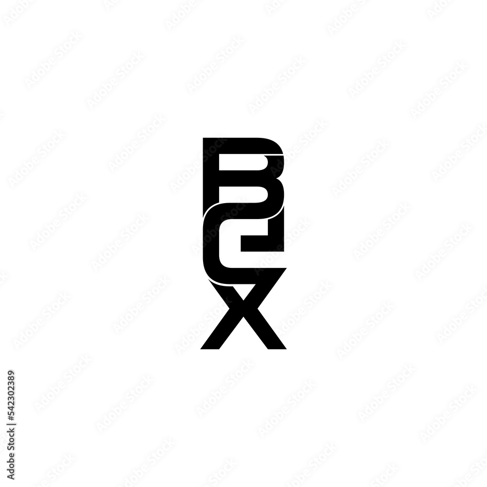 bex letter initial monogram logo design Stock Vector | Adobe Stock