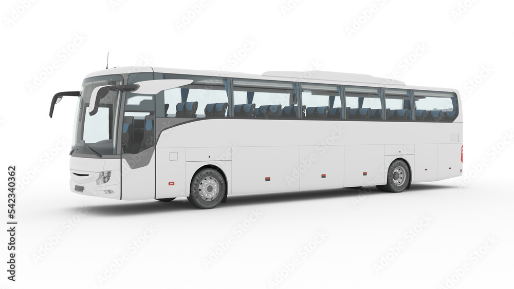 3D city bus with blank surface for your creative design, Coach Bus Mock ...