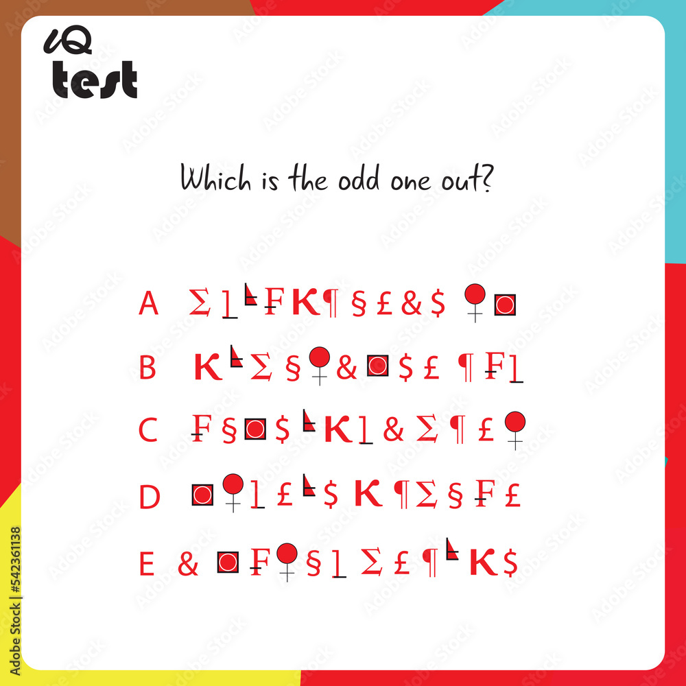 Vector de Stock Practice Questions Worksheet for Education and IQ Test ...