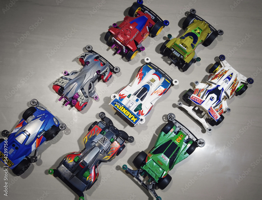 BANGKOK, THAILAND - October 31, 2020: Collection of Tamiya Mini 4WD ...