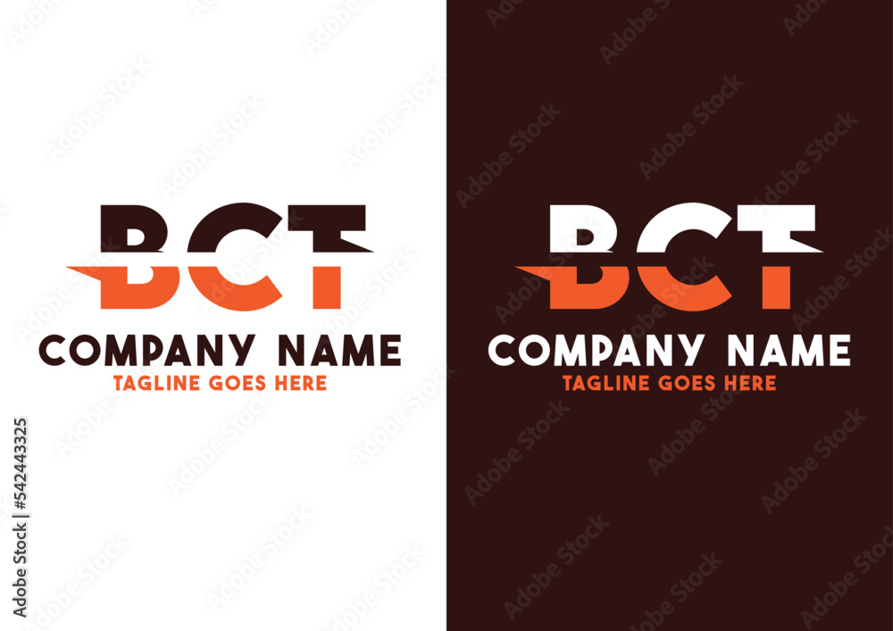 Letter BCT logo design vector template, BCT logo Stock Vector | Adobe Stock