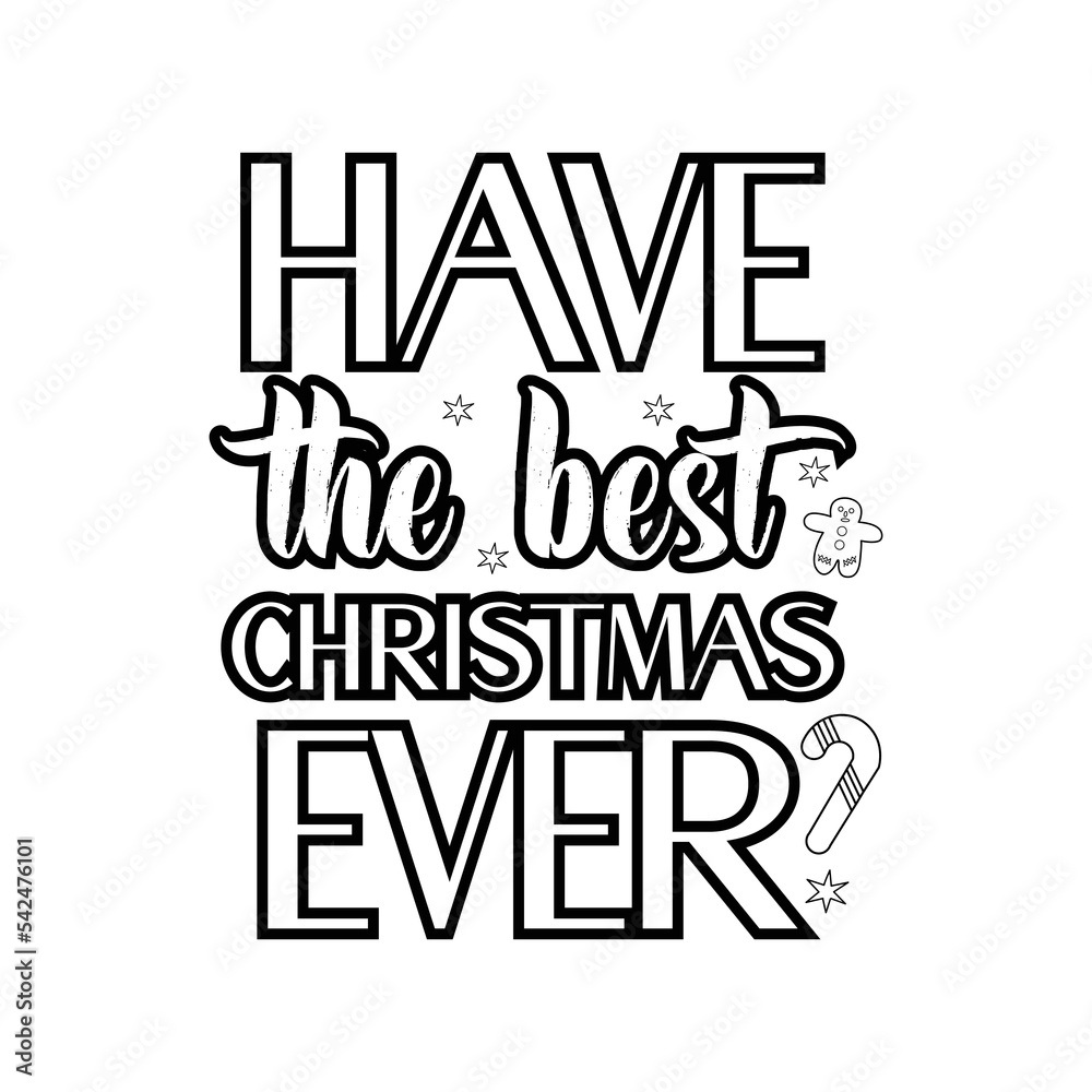 Merry Christmas Coloring page. Christmas line art coloring page design ...