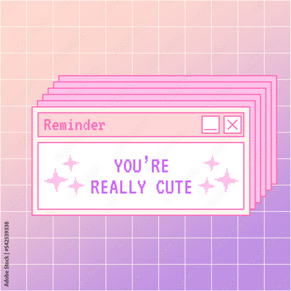 Abstract old aesthetic background. Linear vaporwave retro desktop ...