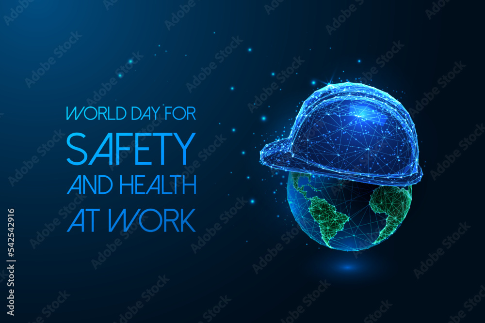 World Day for Safety and Health at Work concept web banner with ...