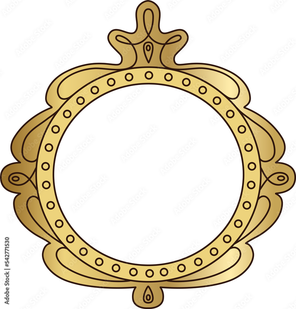 Princess frame. Royal mirror frame and majestic prince doodle border ...