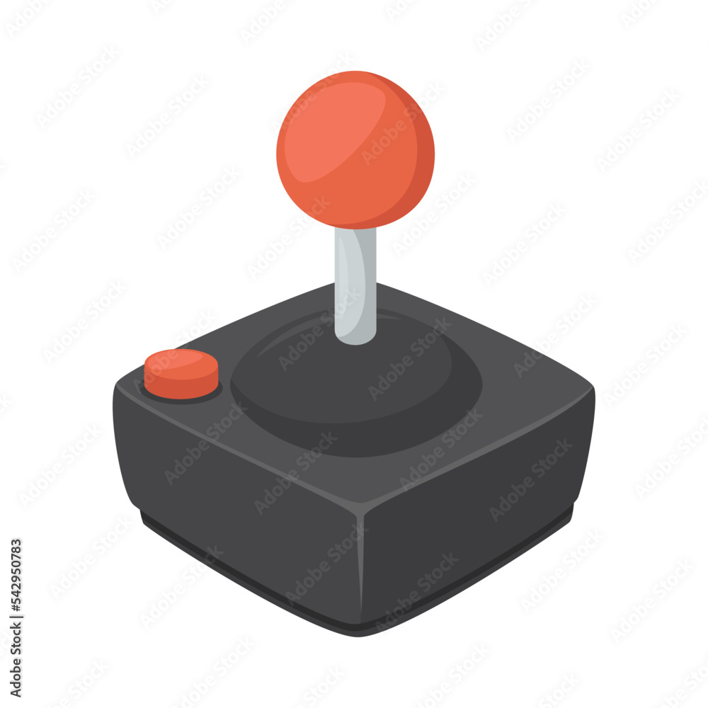 Joystick Sign Emoji Icon Illustration. Retro Gamer Vector Symbol ...
