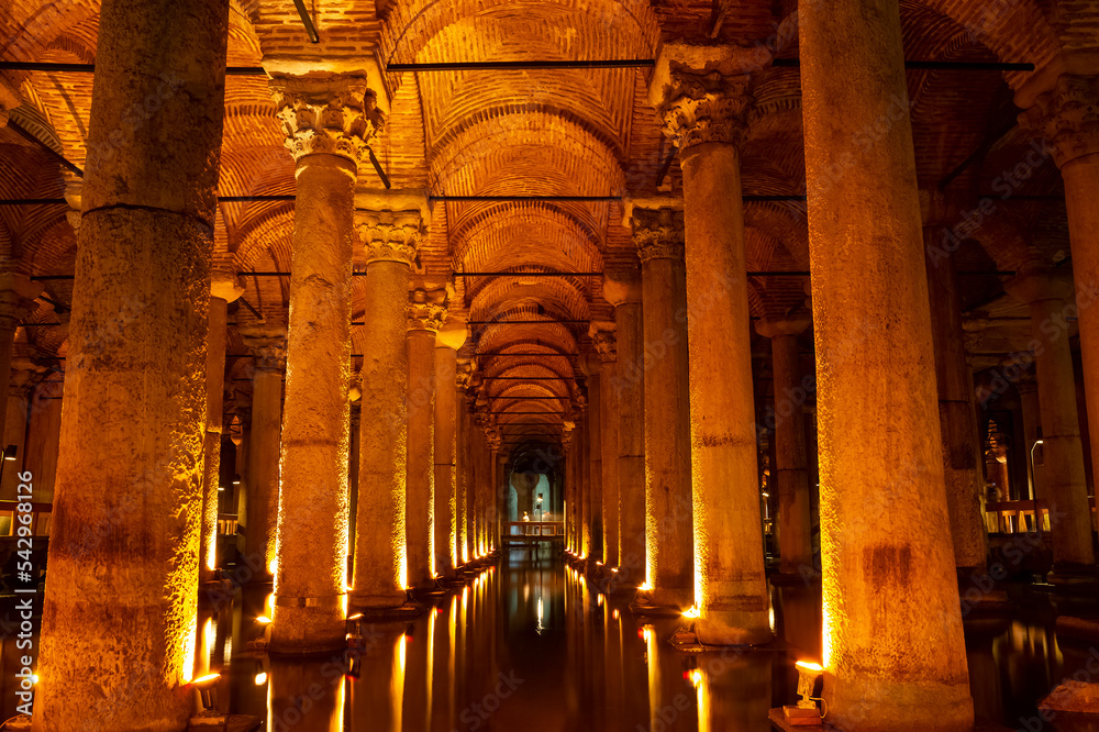The Basilica Cistern is one of the largest and best preserved ancient ...