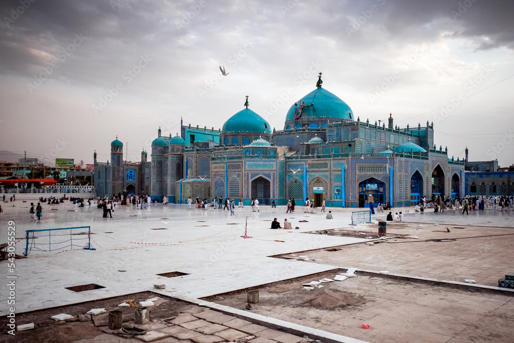 Blue Mosque in Mazar-i-Sharf city in Afghanistan Stock Photo | Adobe Stock