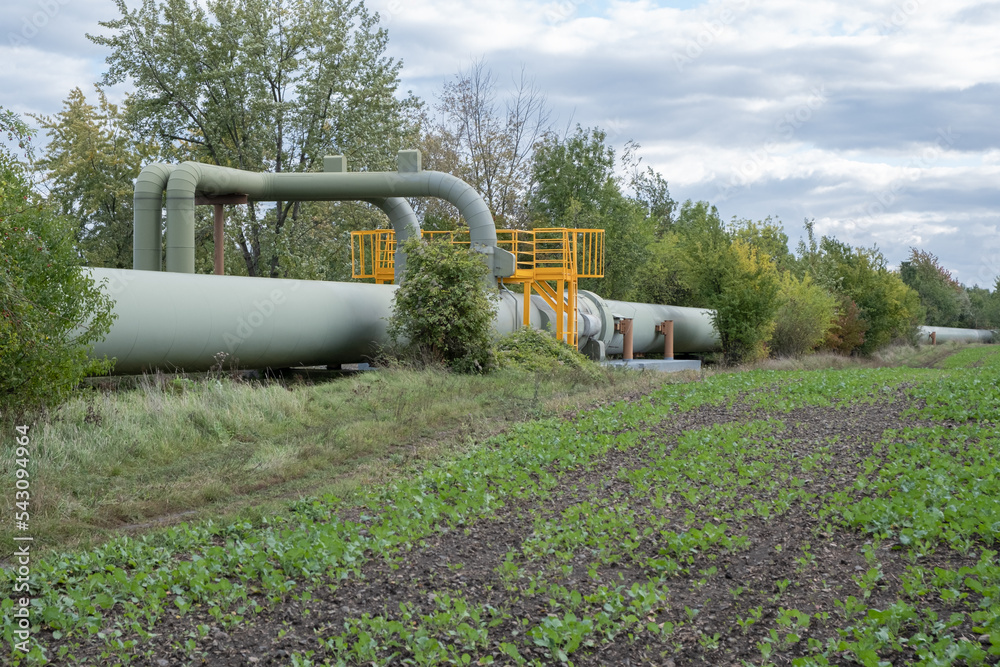 natural gas pipelines Stream in Europe. Distribution Hub of the ...