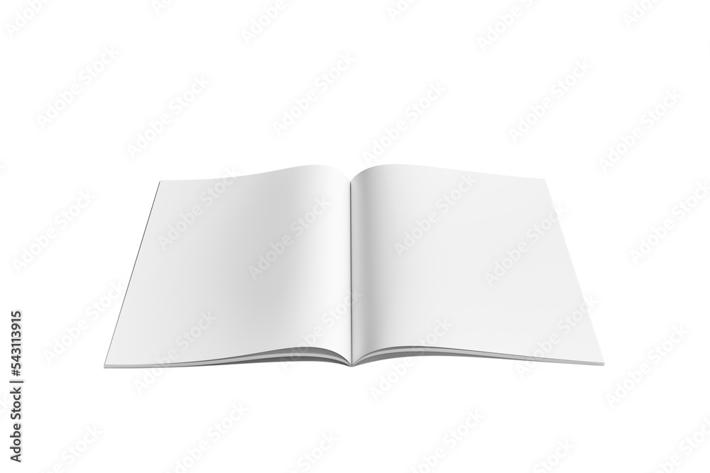 blank magazine spread on transparent background PNG format Stock Photo ...