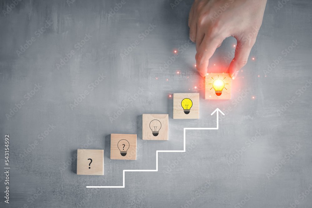 Photo Stock Idea and creativity concept. Creative process concept and ...