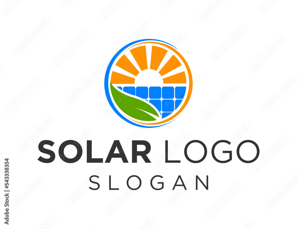 Logo about Solar Panel on white background. created using the CorelDraw ...