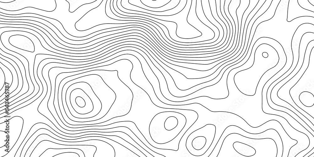 Image vectorielle Stock Topographic contour map. Vector cartography ...