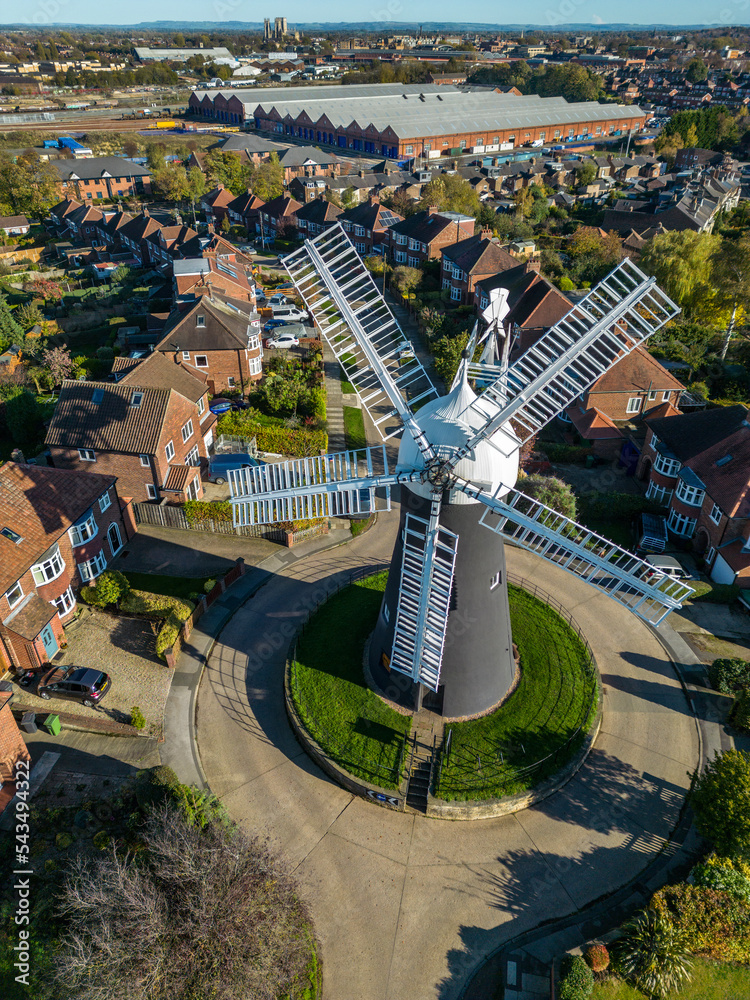 Holgate Windmill in the city of York in the United Kingdom. Built in ...