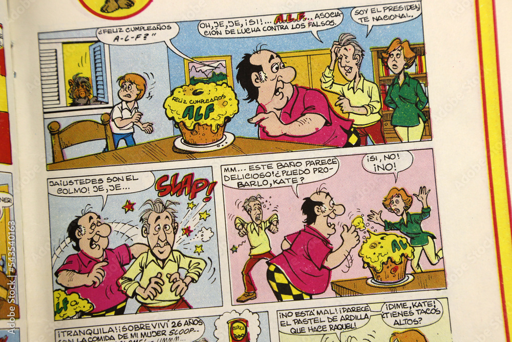 Comic magazine with the characters of the television series of the 80s ...