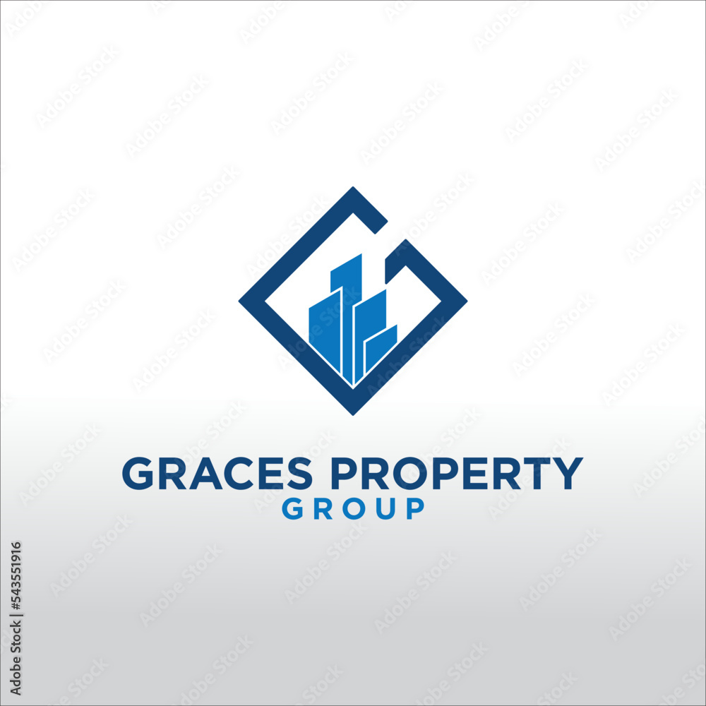 letter G, property gold logo design Stock Vector | Adobe Stock