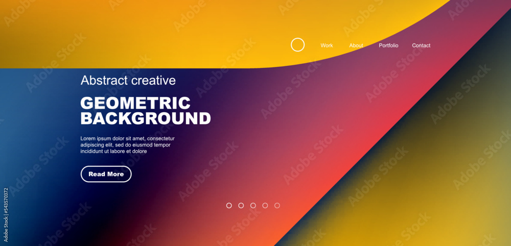 Stock-Vektorgrafik „Liquid shapes with flowing gradient colors ...