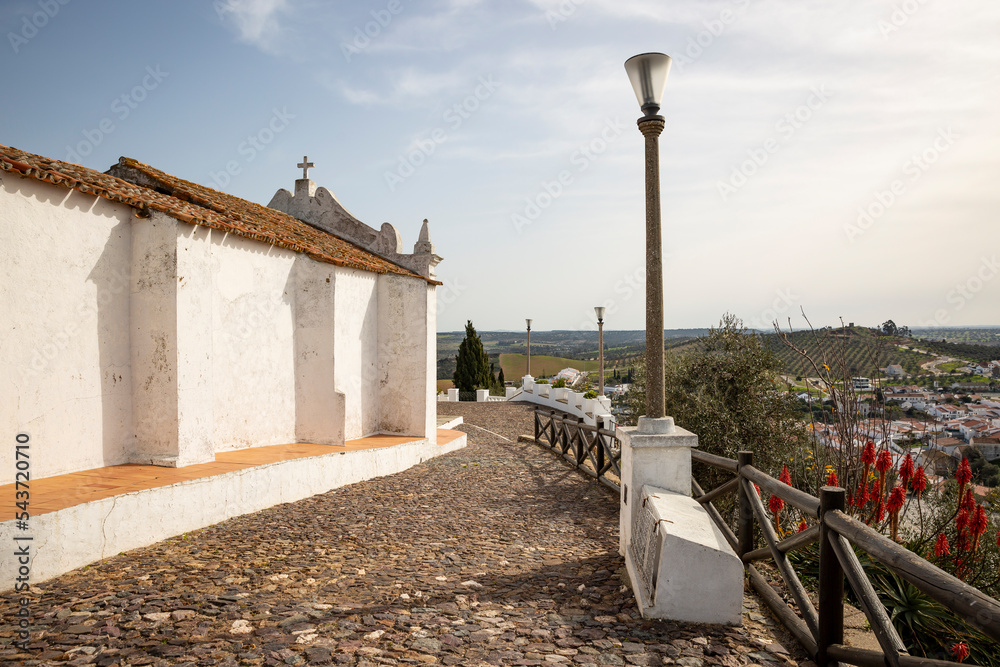 side view of Our Lady of the Castle Church (Ermida de Nossa Senhora do ...