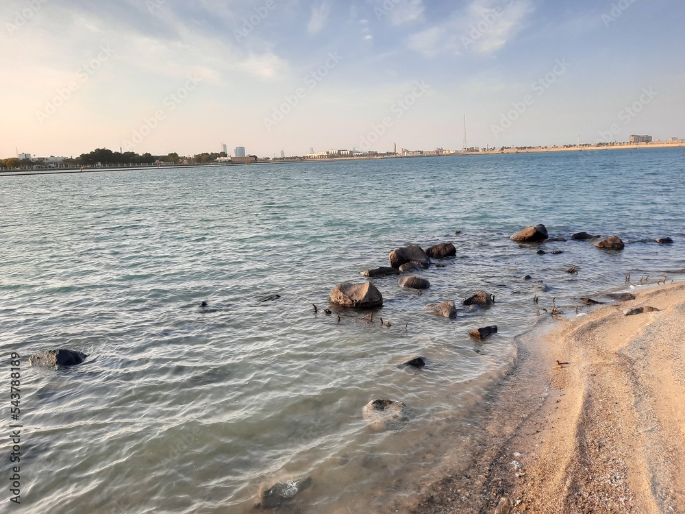 Beautiful sunset at Jeddah, Corniche. The Jeddah Corniche, also known ...