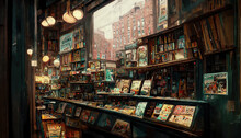 Vintage Book Store Art Free Stock Photo - Public Domain Pictures