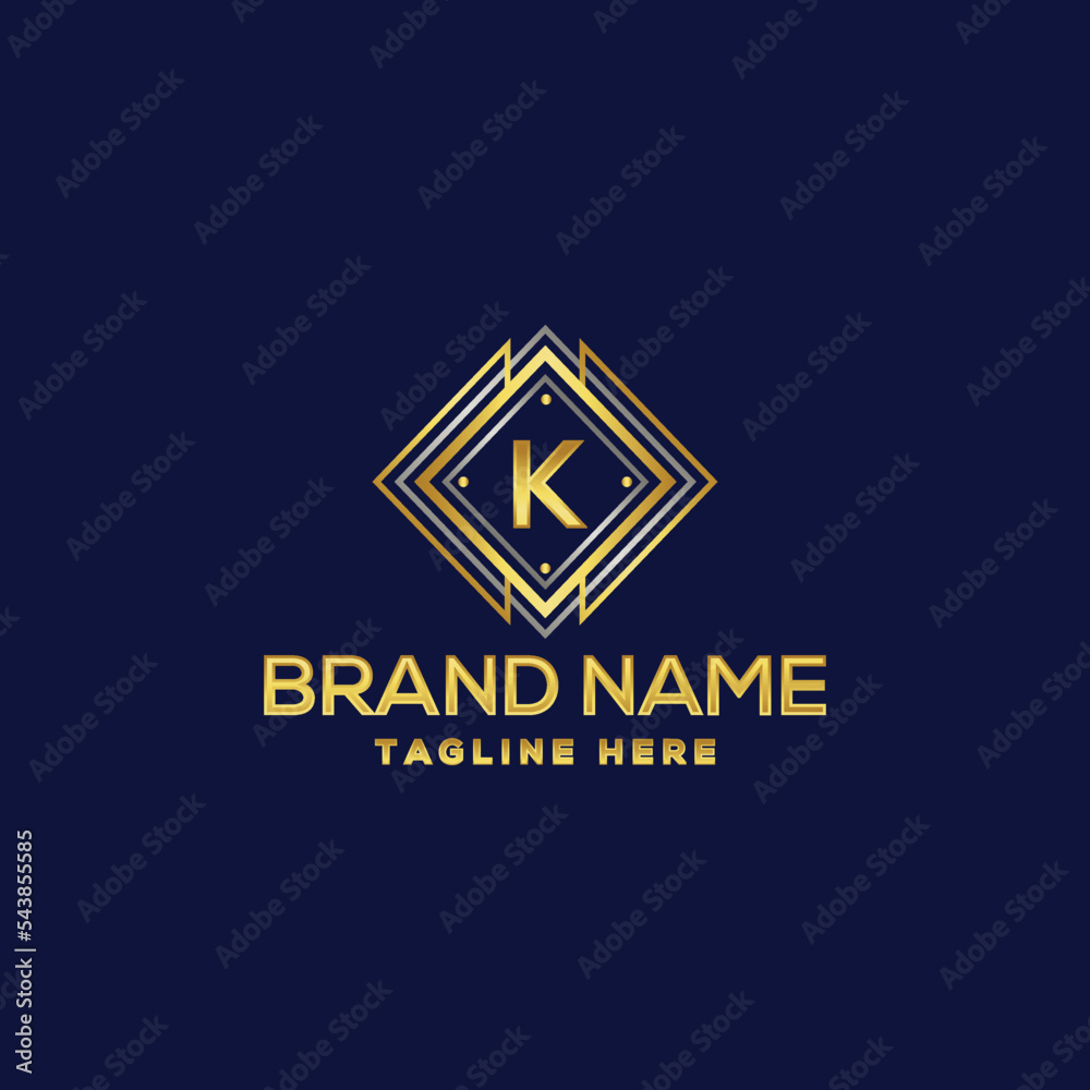 Vector logo modern design which depicts the letter K Stock Vector ...