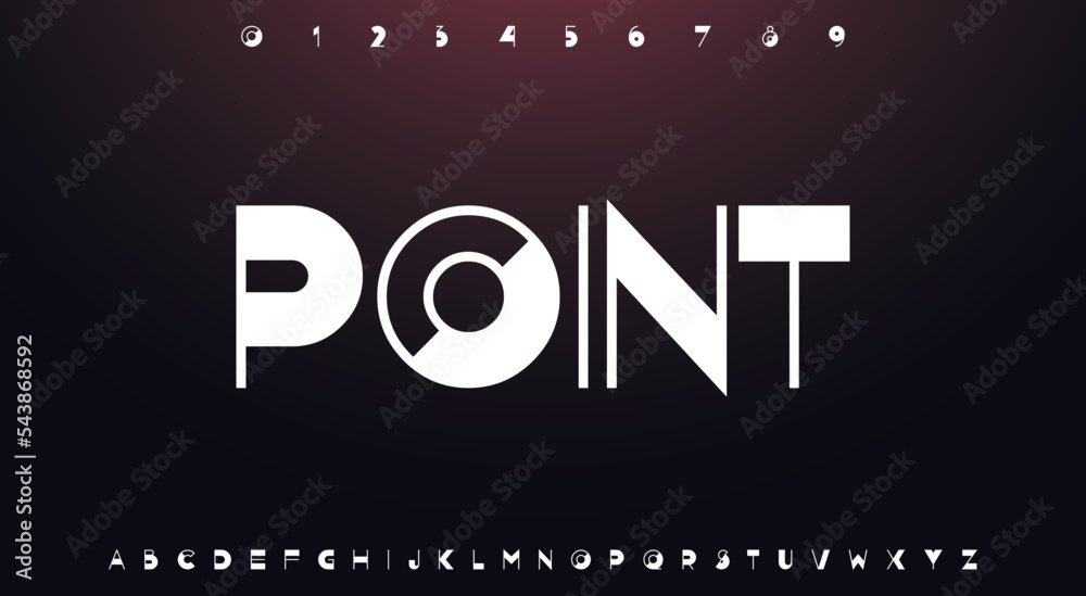 Modern technology font alphabet. Internet, electric letter fonts ...