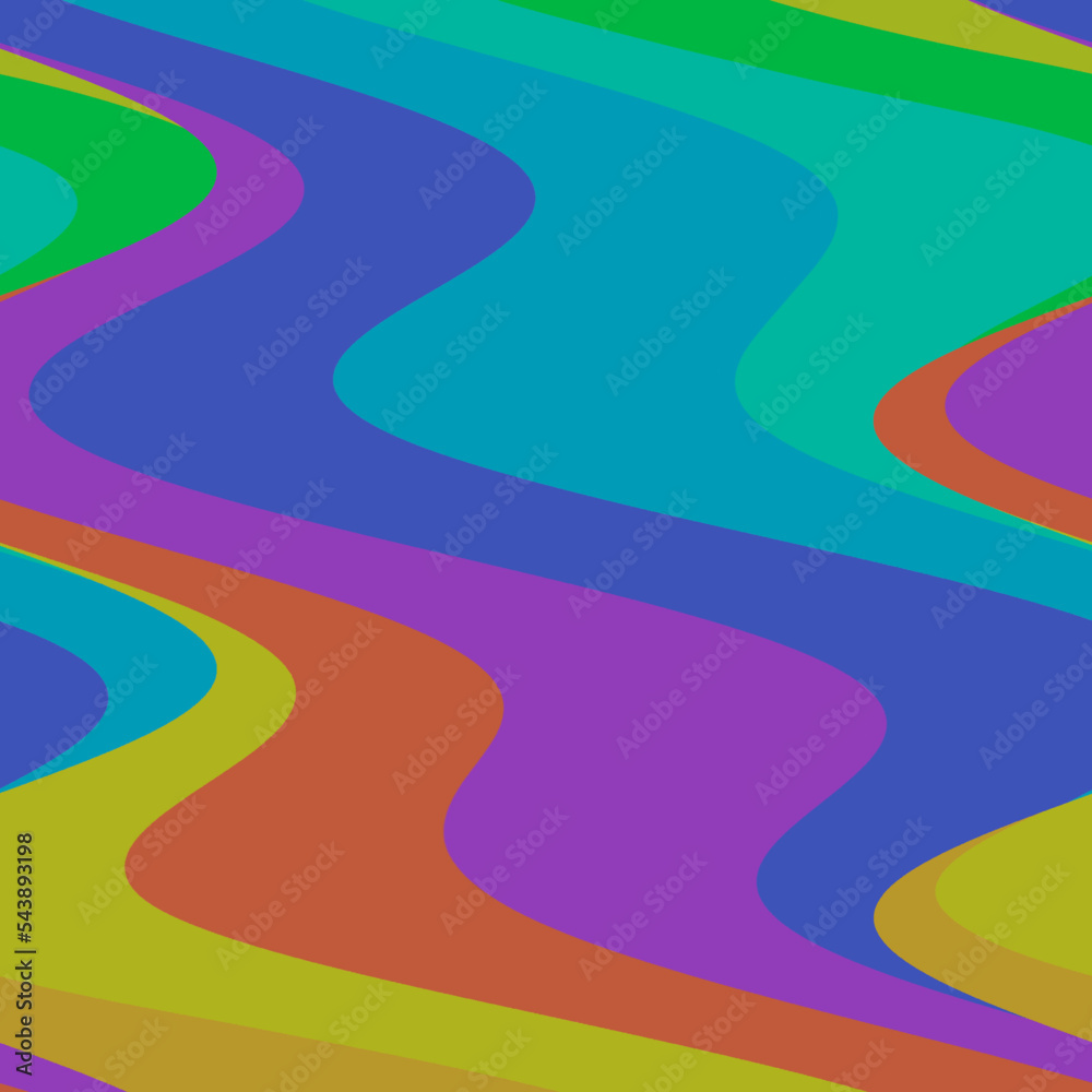 Abstract art curve background Seamless Pattern in hand drawn pastel ...