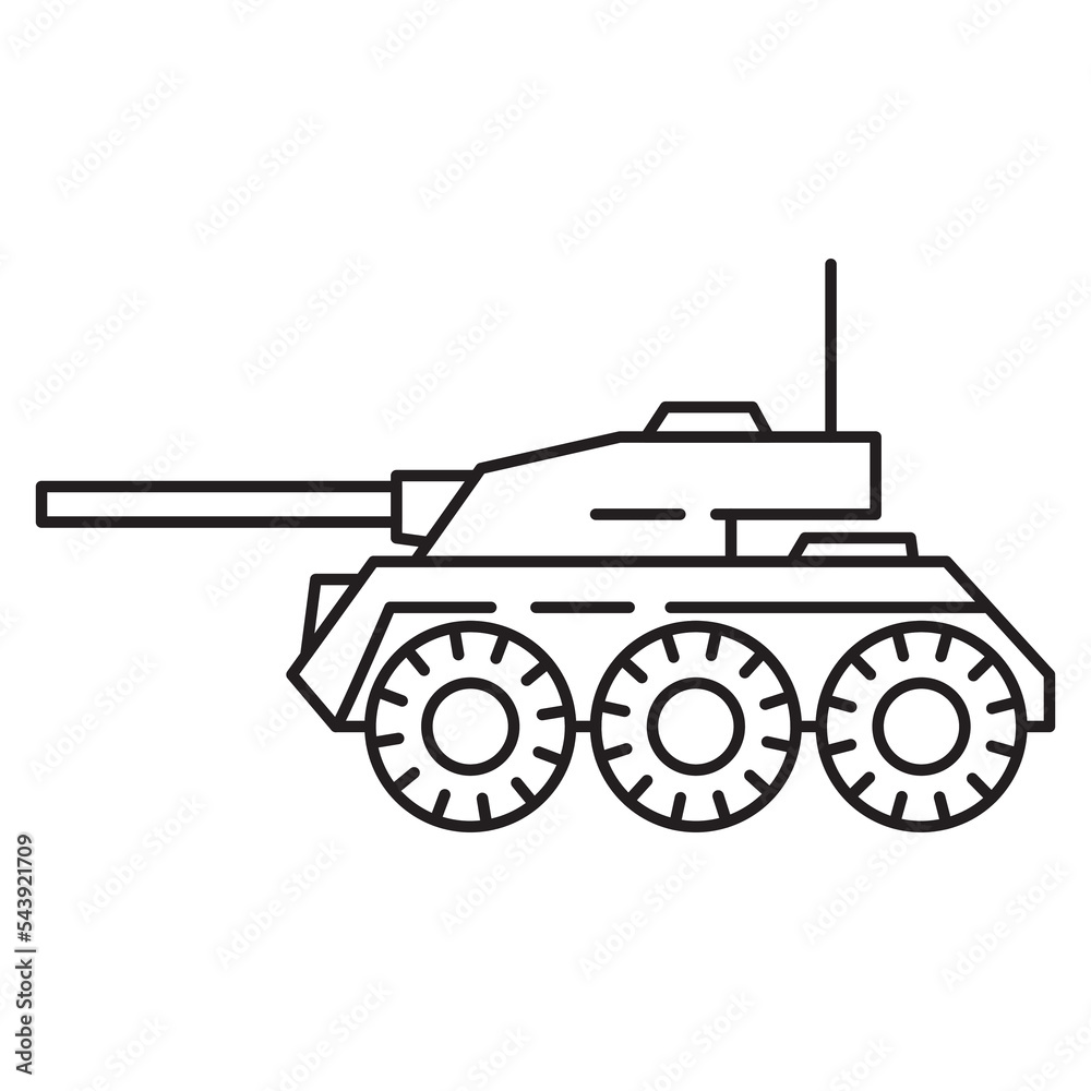 Armored Personnel Carrier icon.Armored combat vehicle.Military ...