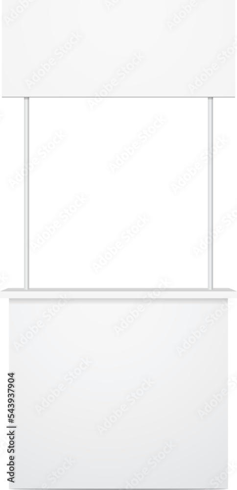 POS POI Blank Empty Retail Stand Stall Bar Display With Roof, Canopy ...
