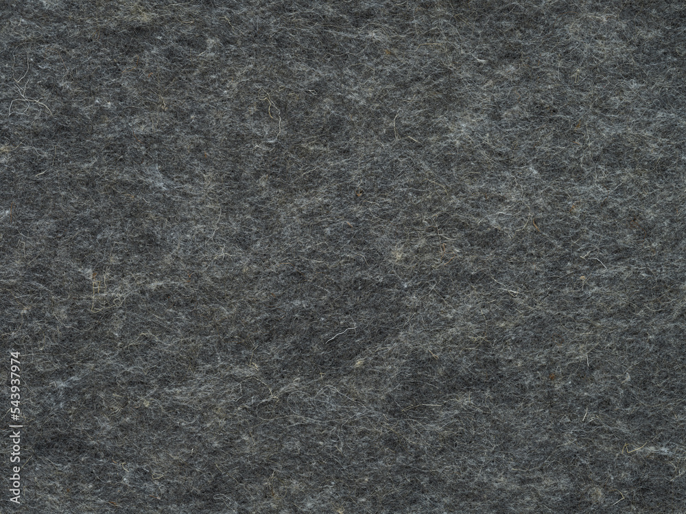Dark grey felt. Surface of felted fabric texture abstract background in ...