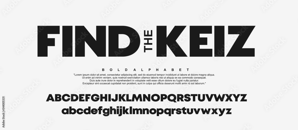 Modern Bold Heavy Font. Typography urban style alphabet fonts for ...
