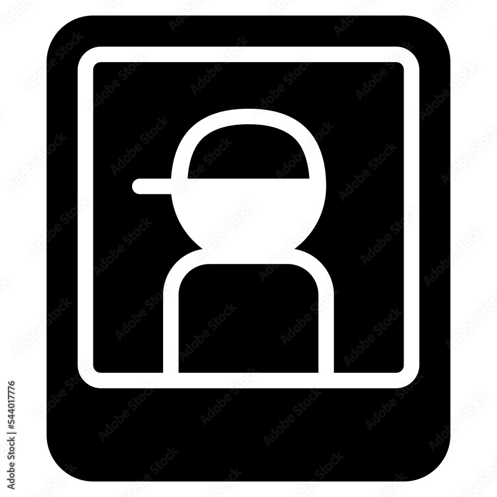 photo icon with glyph style and 64 px base. Suitable for website design ...