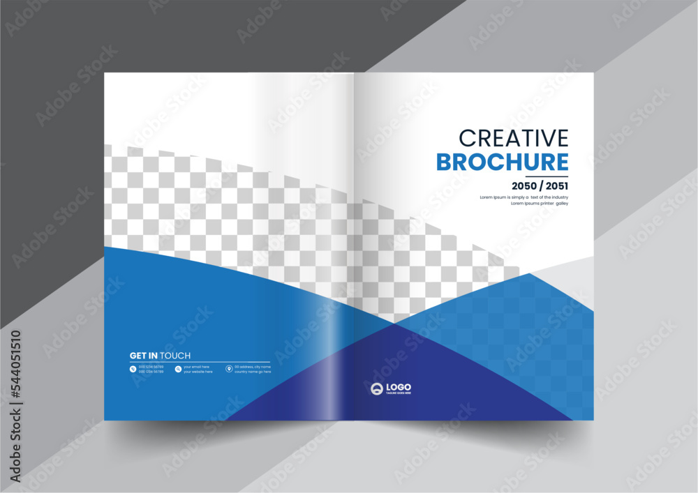 corporate company profile brochure annual report booklet proposal cover ...