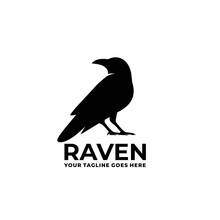 Vintage Halloween Raven Label Free Stock Photo - Public Domain Pictures
