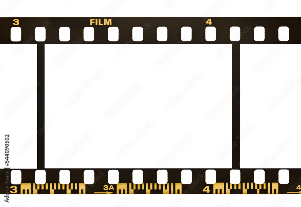 empty 35mm negative film border isolated, nice photo placeholder or ...