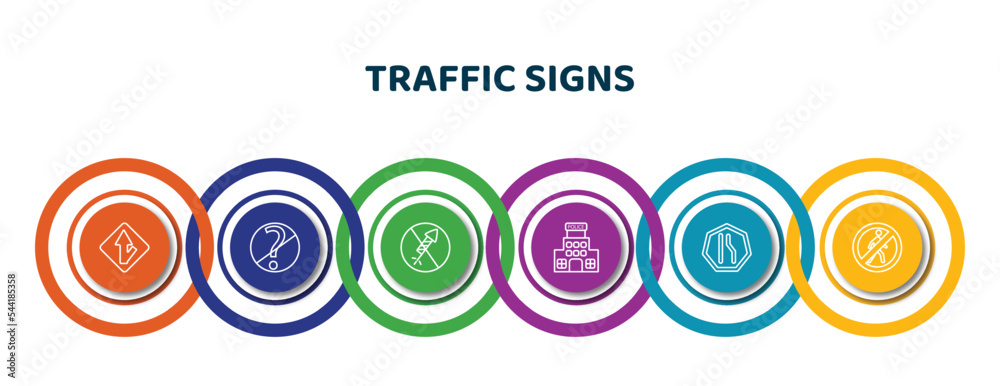 Stock-Vektorgrafik „editable thin line icons with infographic template ...