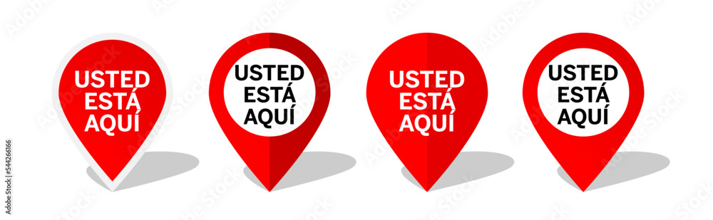 Vector de Stock Usted está aquí | Adobe Stock