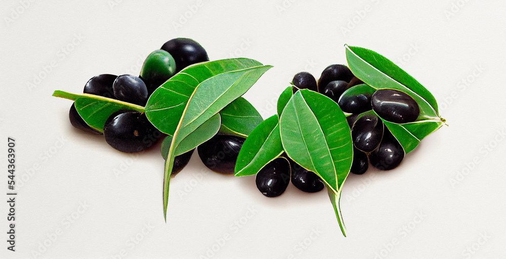 Camphor (Cinnamomum Camphora). Botanical illustration on white paper ...