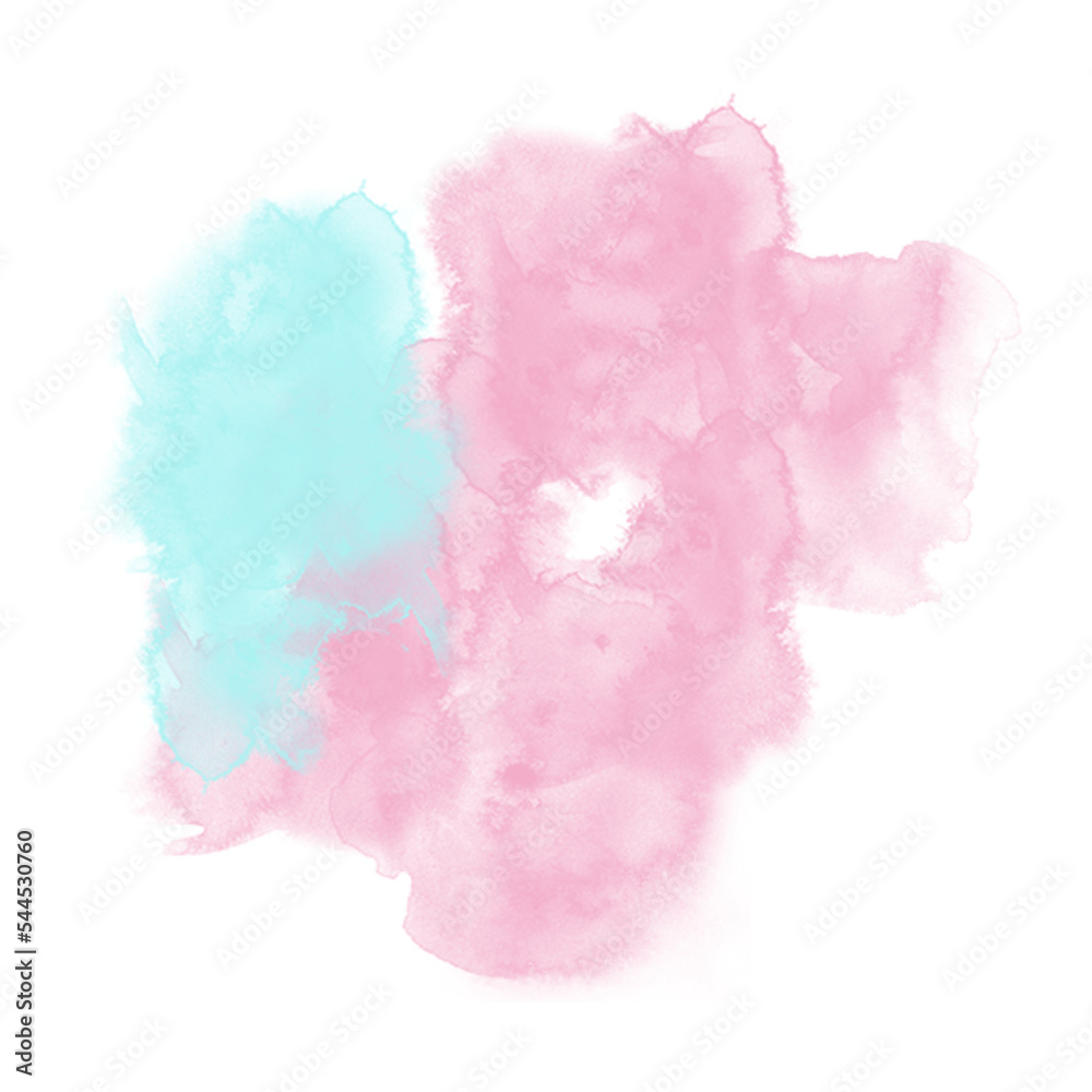 Pastel Pink Watercolor Smokey Blot Stock Illustration | Adobe Stock