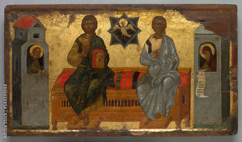 Icon of the New Testament Trinity Stock Illustration | Adobe Stock