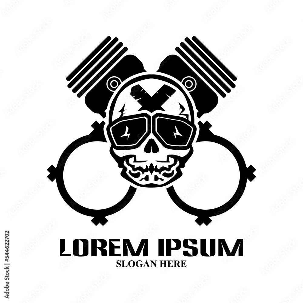 Stock-Vektorgrafik „engine shaped automotive logo illustration, perfect ...