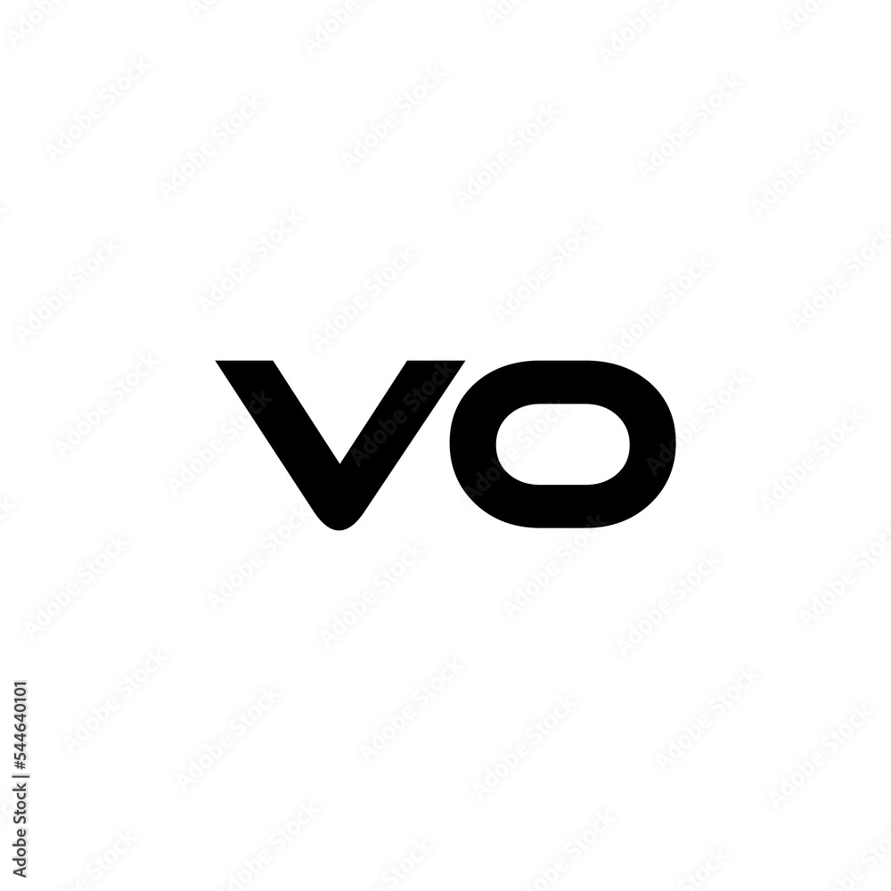 VO letter logo design with white background in illustrator, vector logo ...