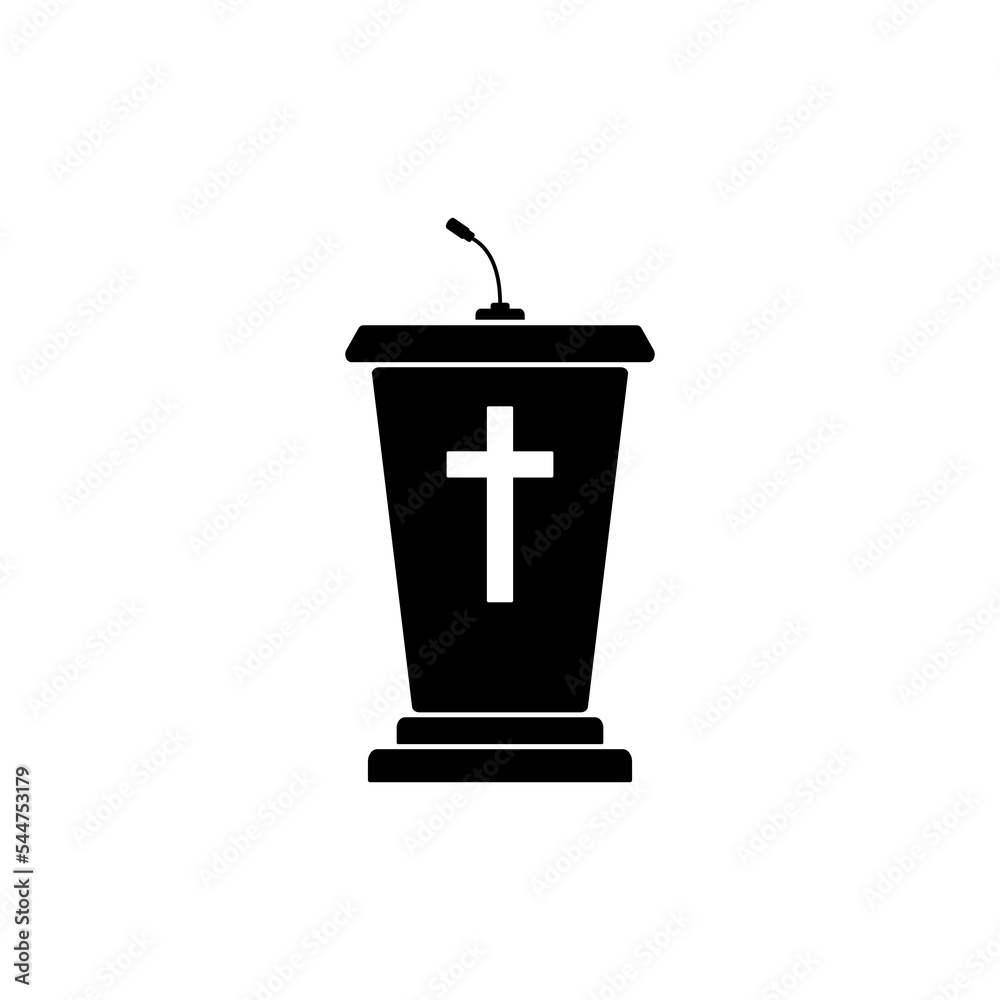 pulpit icon, pulpit vector sign symbol Stock Vector | Adobe Stock