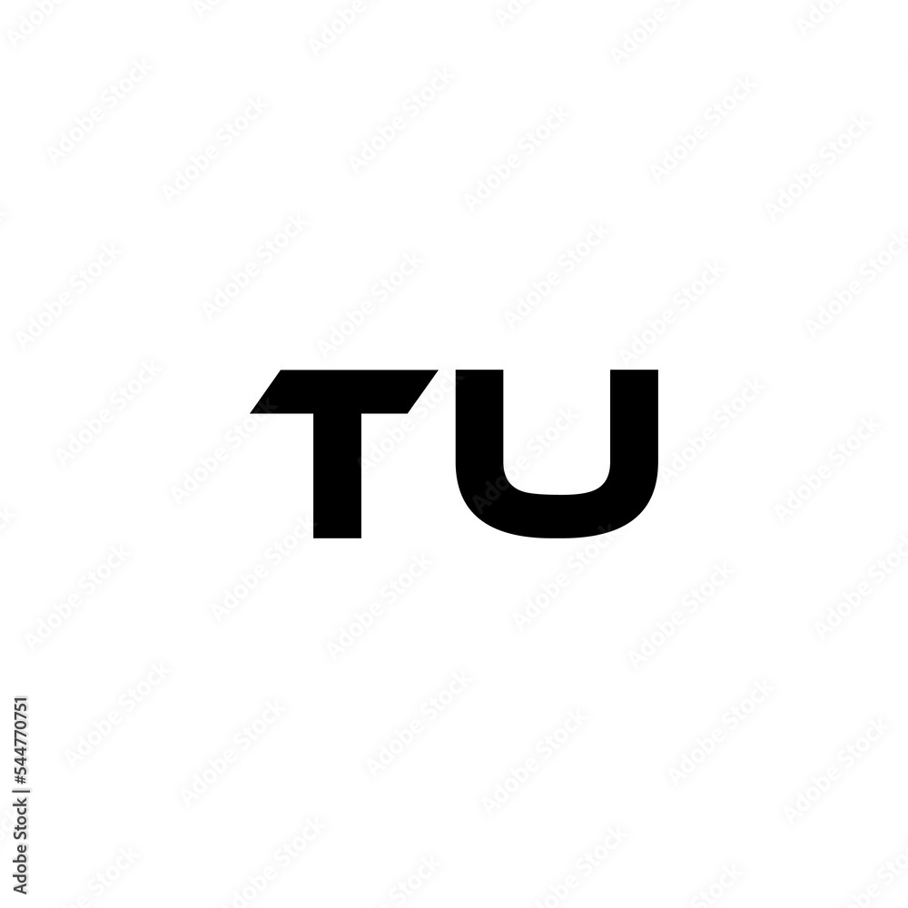 TU letter logo design with white background in illustrator, vector logo ...