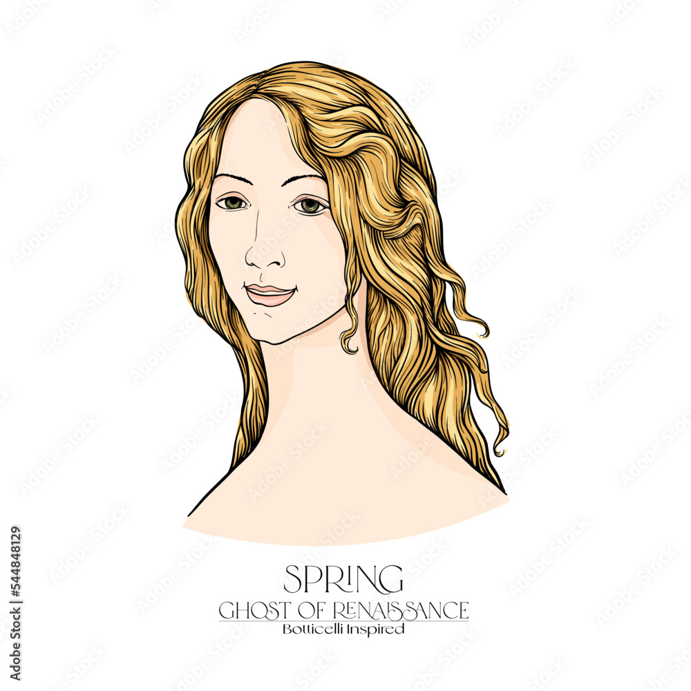 Portrait of a woman inspired by a painting by Renaissance artist ...