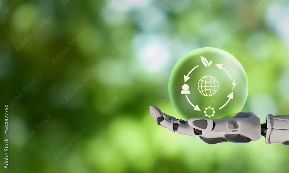 Stock-Foto „Technology and innovation for circular economy concept. LCA ...